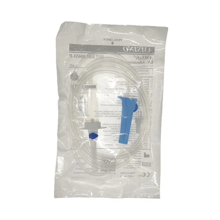 Amsino Medical Iv Set Infusion Disposable Ce Iso Sterile Gravity ...