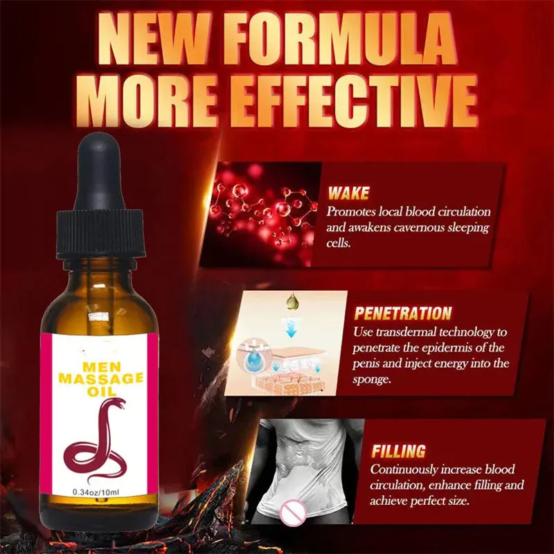 Big Penis Enlarger Oils - Enhance Male Libido & Size