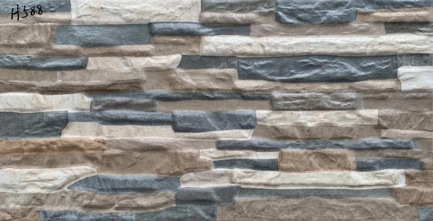 Marble 3D Exterior Wall House Design Outdoor Ceramic Feature Cladding ...