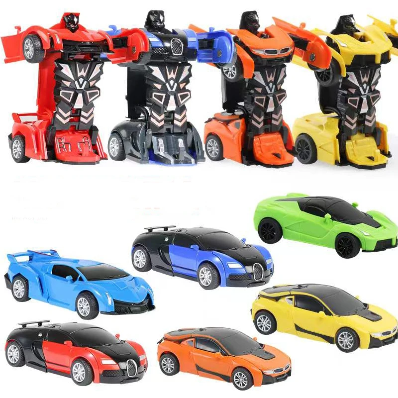 Transform Carrobot Model Car.automatic Deformation Push And Go Car ...