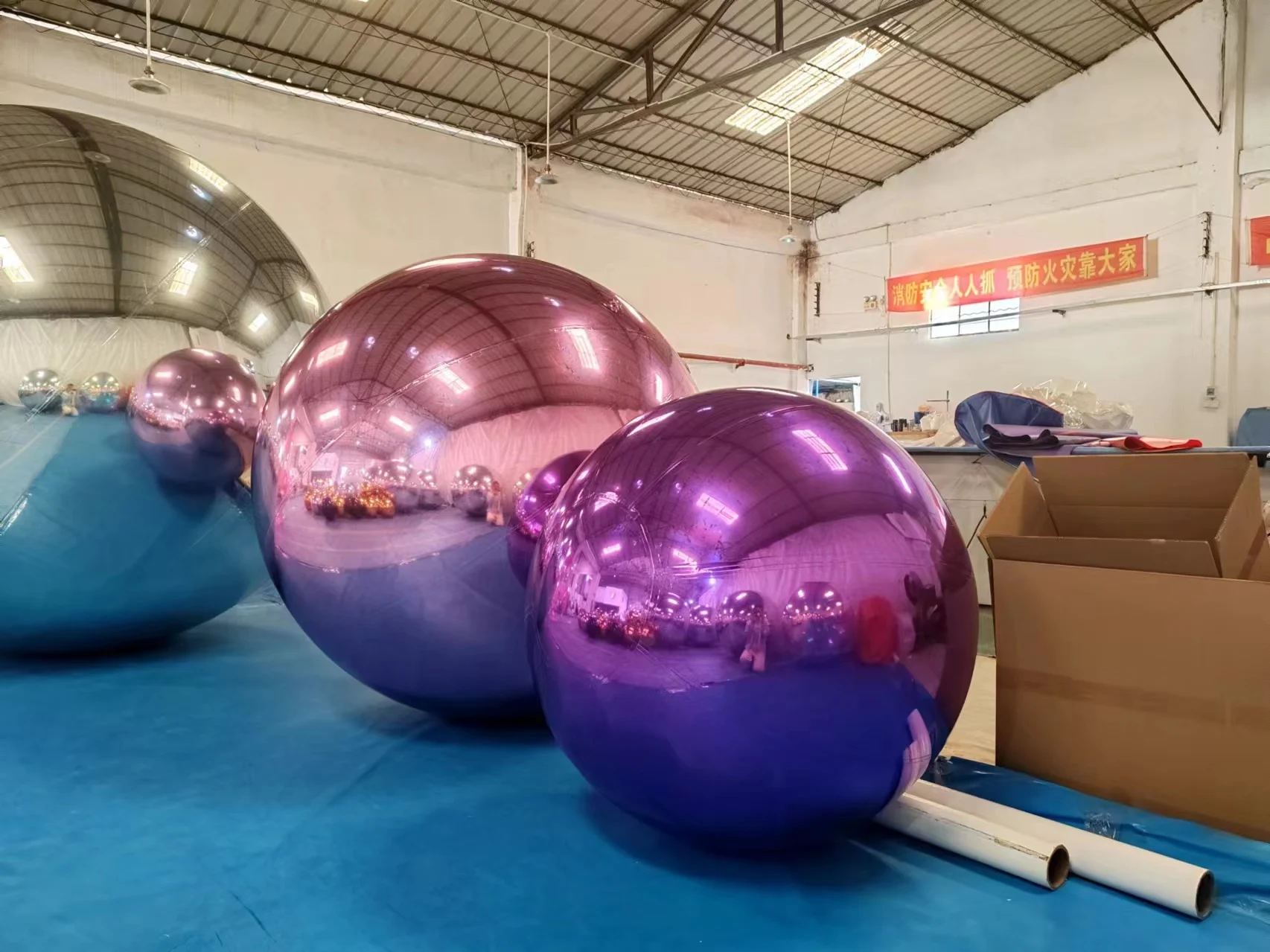Floating Sphere Mirror Balloon Giant Event Decoration Disco Inflatable ...