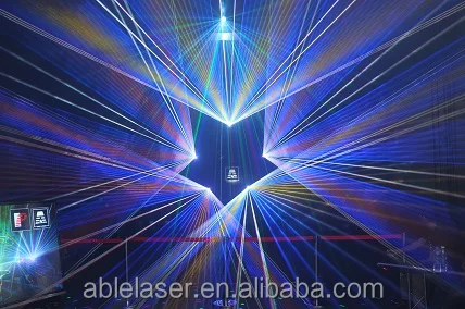 High Power Full Color Laser Projector 20w 24w 27w Rgb Laser Lighting ...