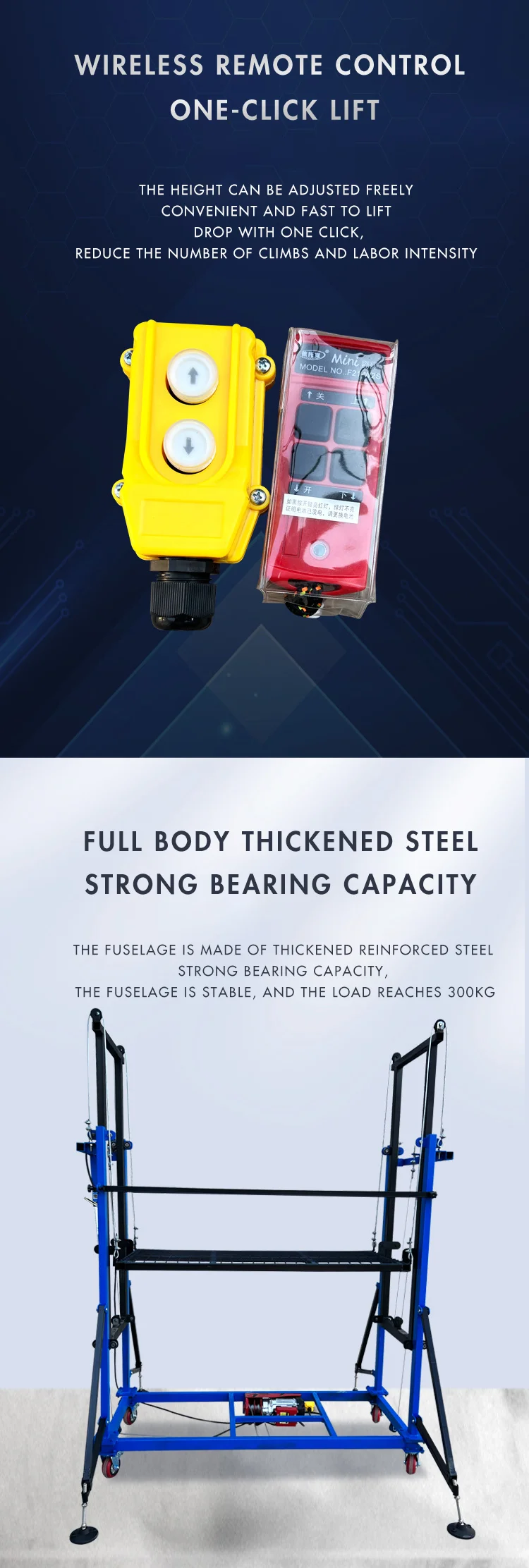 Mobile Scissor Platform Lift - 500kg Electric Scaffold