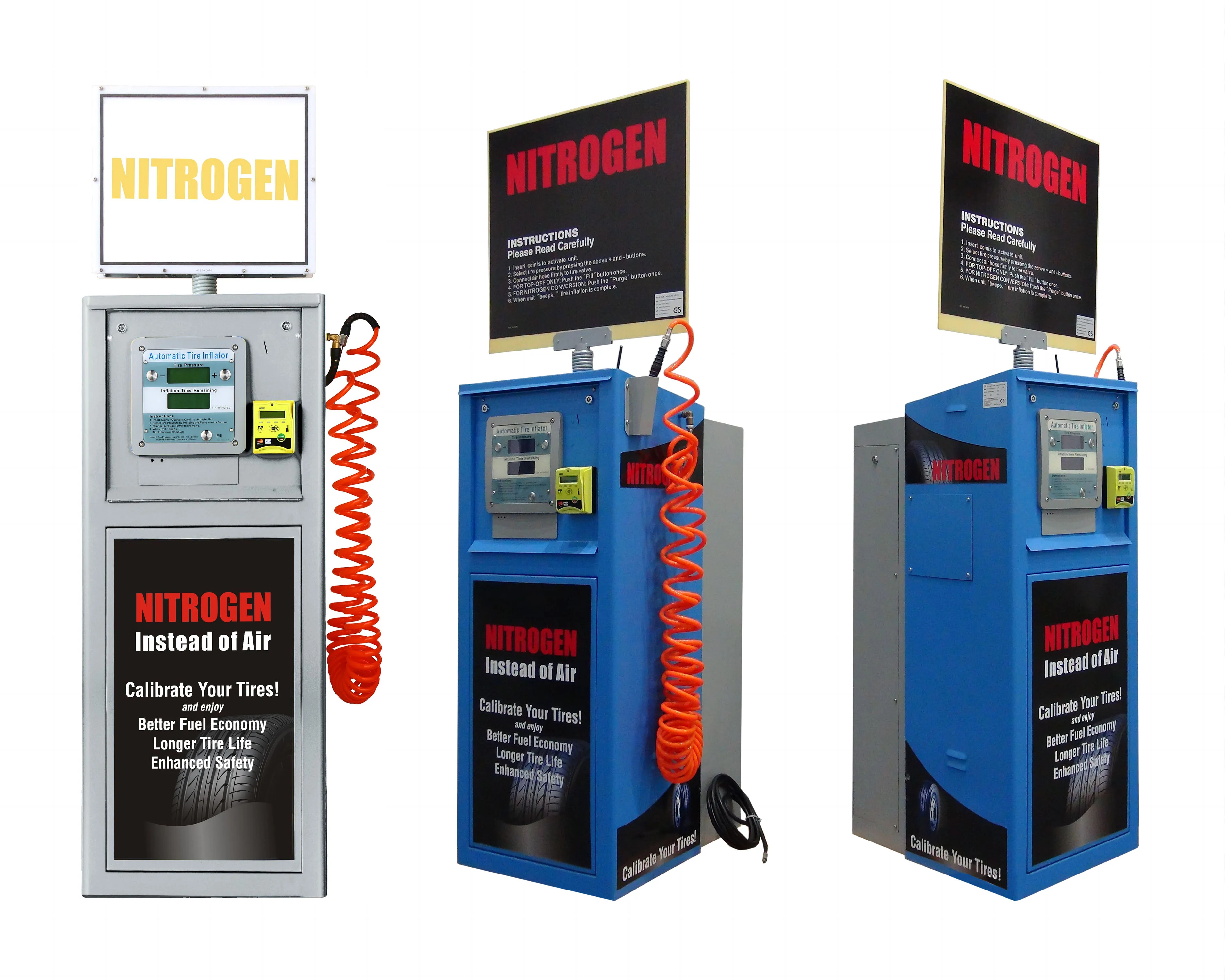 G5 Trademark Coin Operated Car Tire Inflator Machine with Nitrogen N2 ...