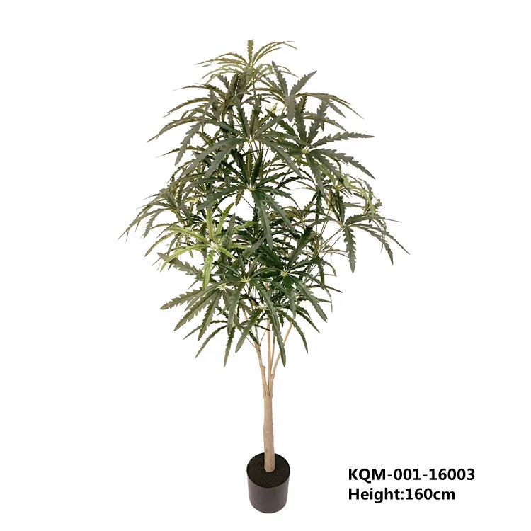 Dizygotheca Elegantissima 180cm Artificial Tropical Peacock Tree Plant Elegant Indoor Plastic ...