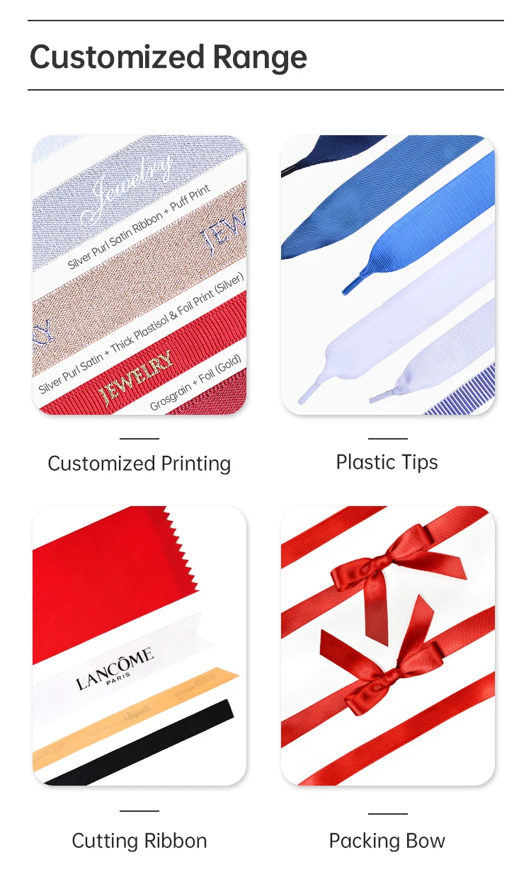 Ribest Blue And White Custom Polyester Woven Stripe Ribbon For Gift ...