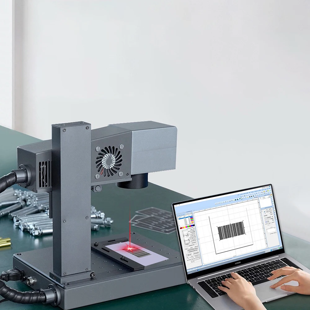 Portable Mini Laser Machine High-precision Metal Engraver Diy Fiber ...