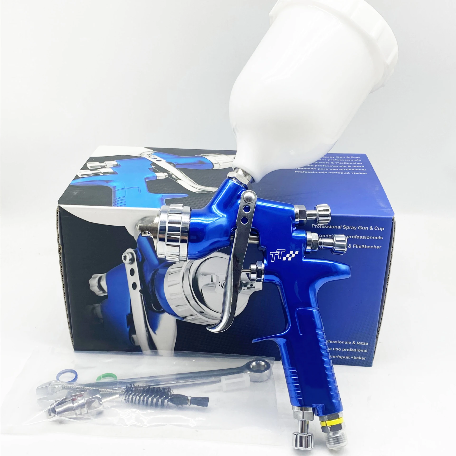 Hvlp Gravity Paint Gun Gti Pro Lite Spray Gun With 1.3mm And 1.8mm ...