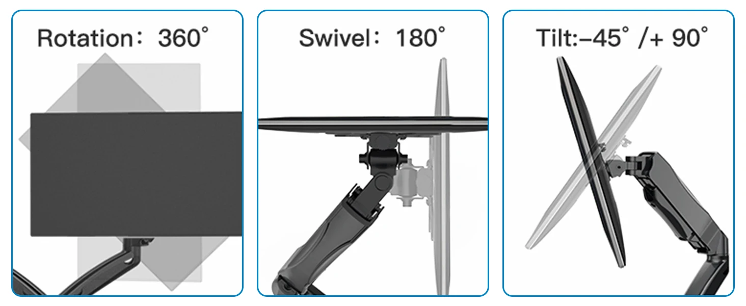 Huanuo Fully Adjustable Cable Management Desk Mount Smart Base Designer ...