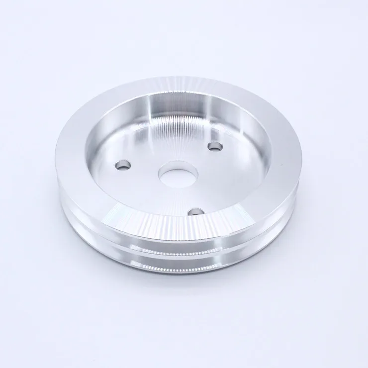 2 Groove Swp Short Water Pump Aluminum Crankshaft Pulley For Sb Chevy ...