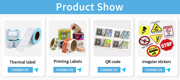 New Material Shipping Label Product Packing Thermal Printing Colored ...