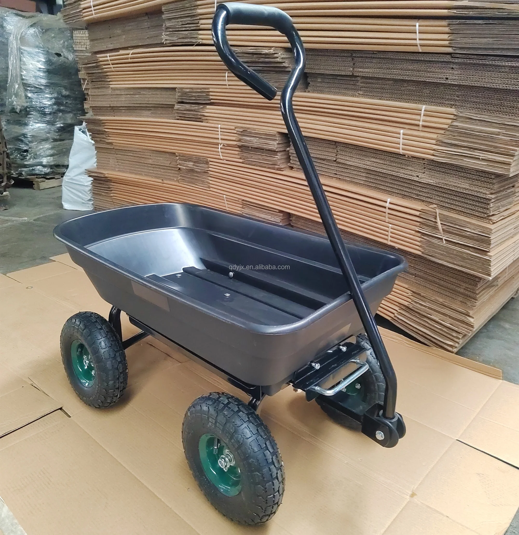 Tipping Garden Dump Trolley Wagon Cart Barrow Gardening Tipper Truck ...