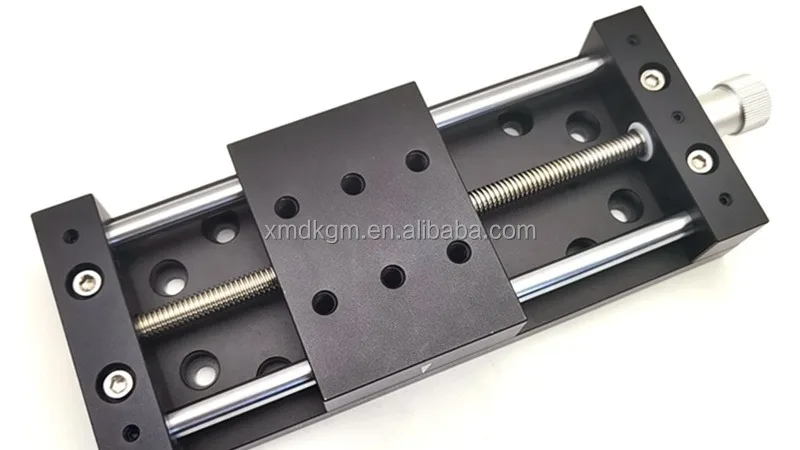 Stroke 100mm Aluminium Alloy X-axis Manual Linear Guide Rail Cnc Fine ...