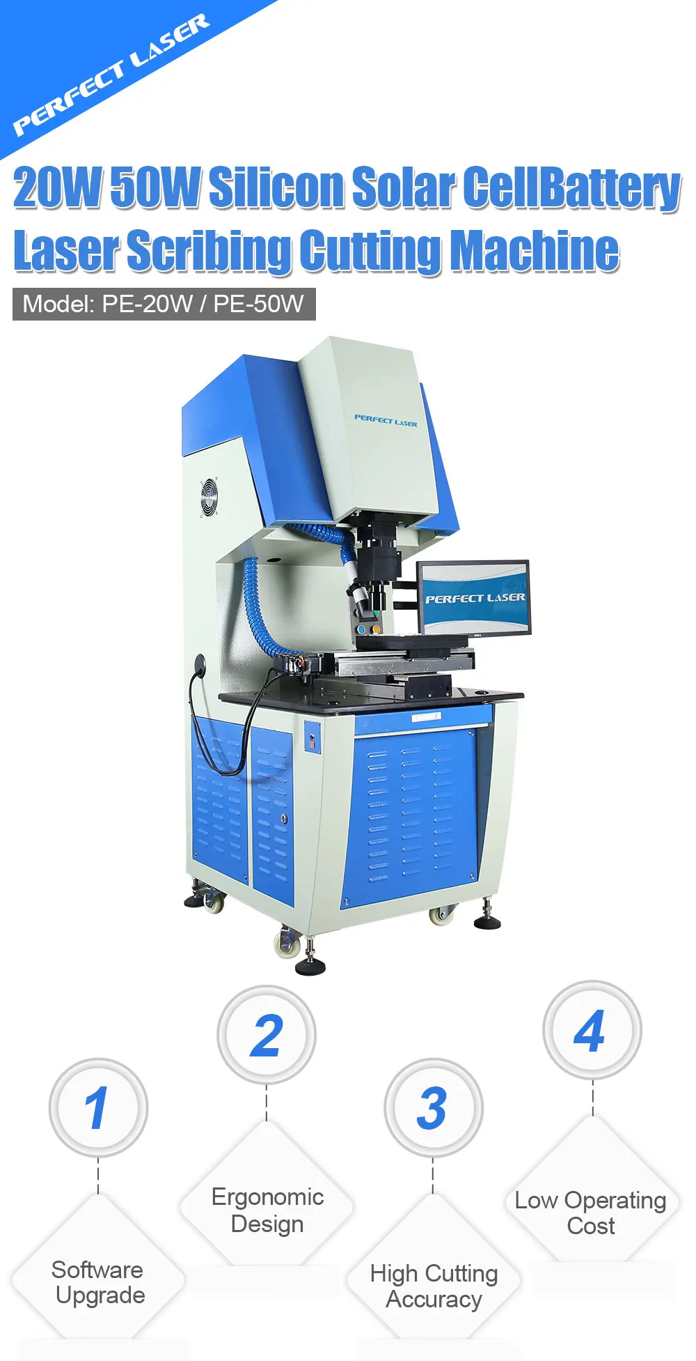 Perfect Laser Semiconductor Wafer Dicing Laser 20w Marking Fiber Laser ...