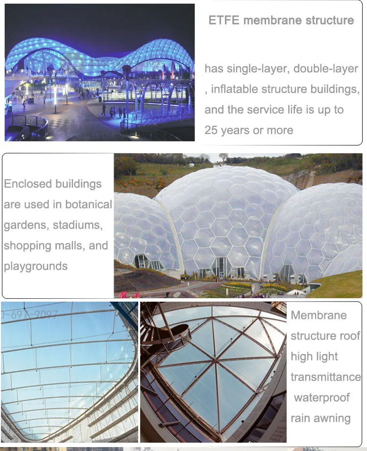 Factory Production Installation Architecture Etfe Tensile Membrane ...
