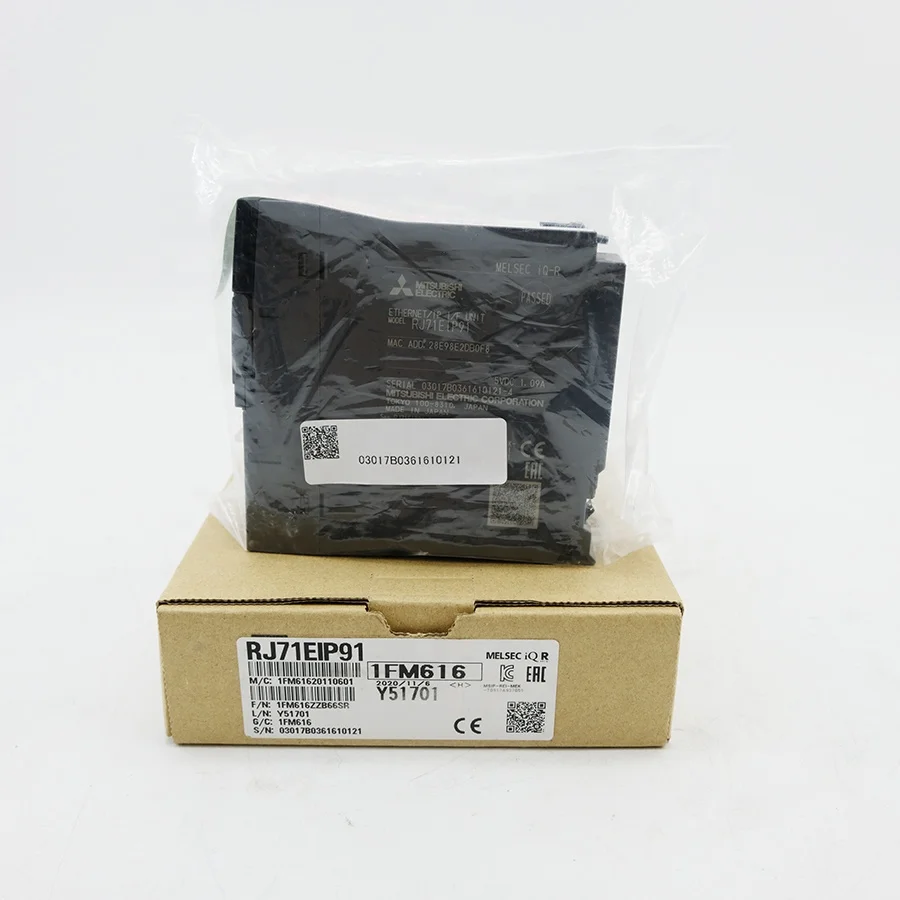 Original Mitsubishi PLC IQ-R Series PLC EtherNet/IP Network Interface ...