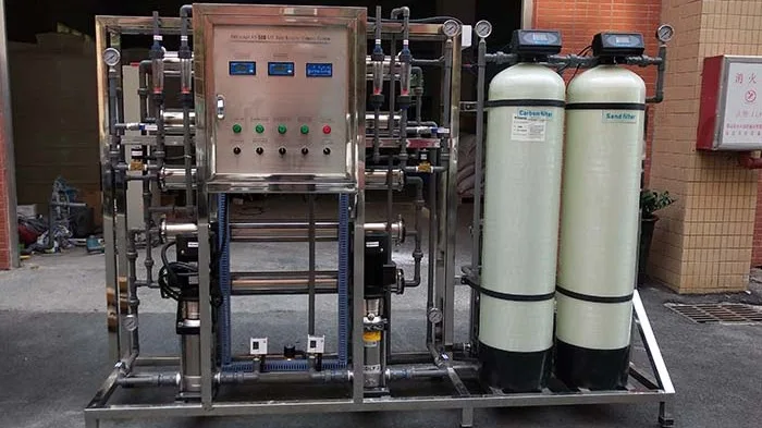 500lph Two Stage Reverse Osmosis System Distillation Boiler Water Pure ...