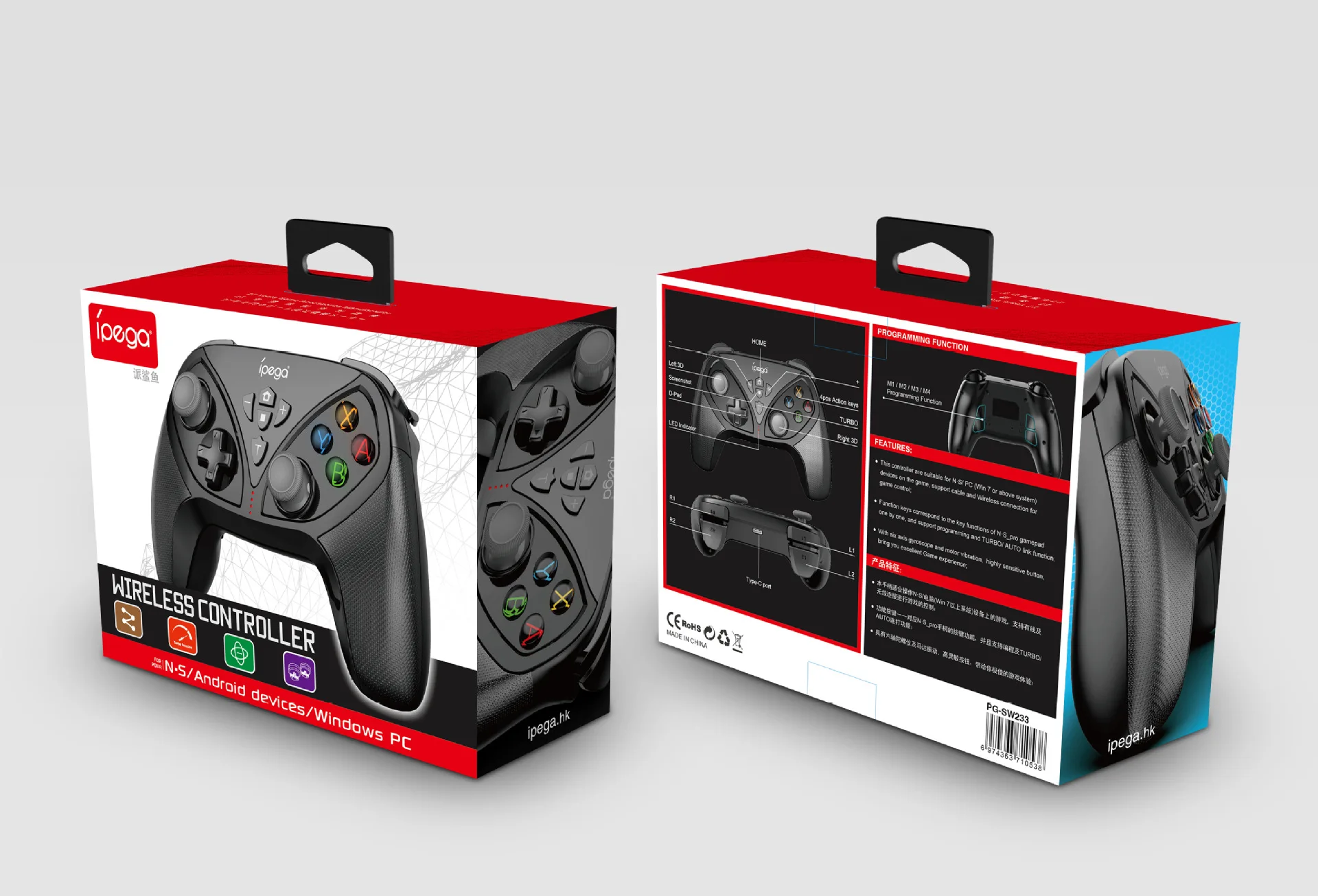 Wireless Bt Gamepad For Ps3 Ps4 & Android Controller