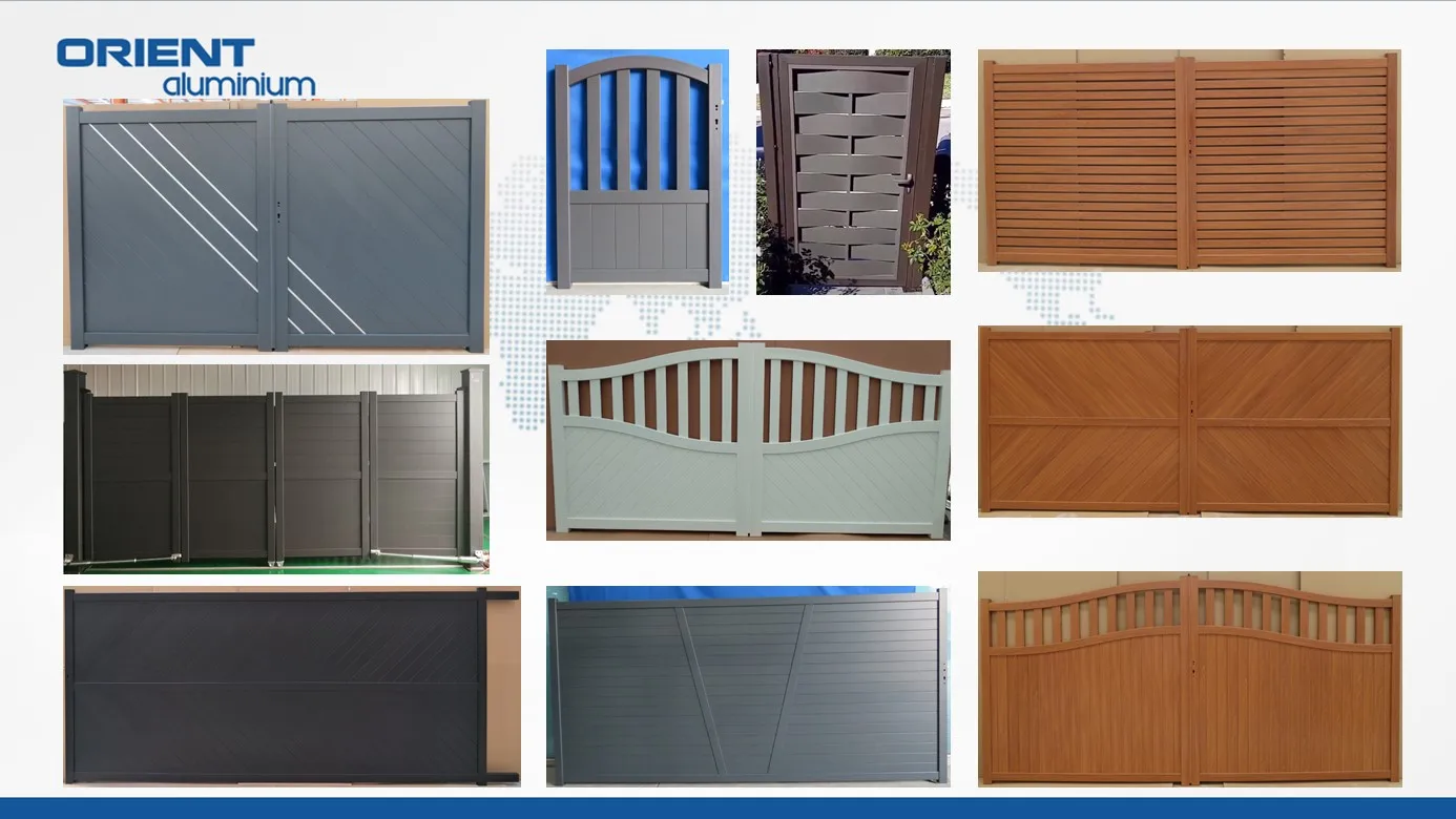 Modern White Aluminum Electric Driveway Gate with Motors - Custom Made ...