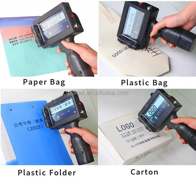 Portable Expiry Date Labeling Logo Coding Handheld Inkjet Printer ...