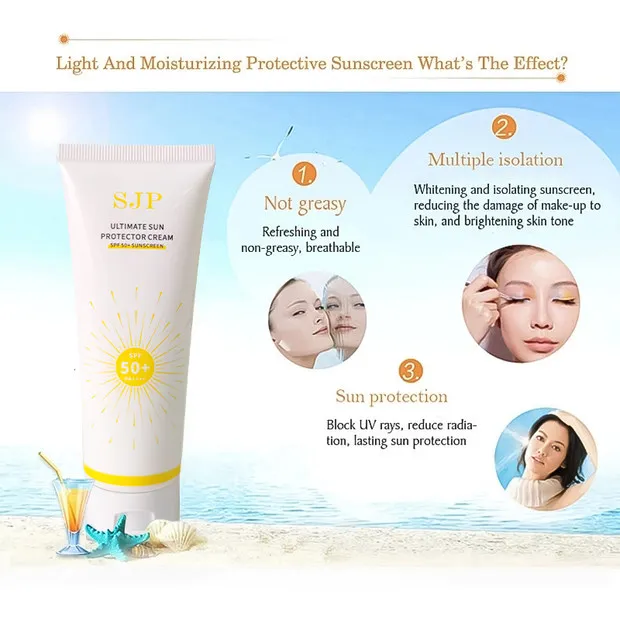 Private Label Organic Whole Body Whitening Anti-sunburn Sun Protection ...