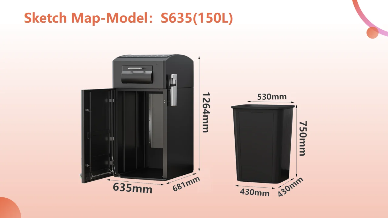 Solar Smart Bin Compactor - Efficient Waste Management
