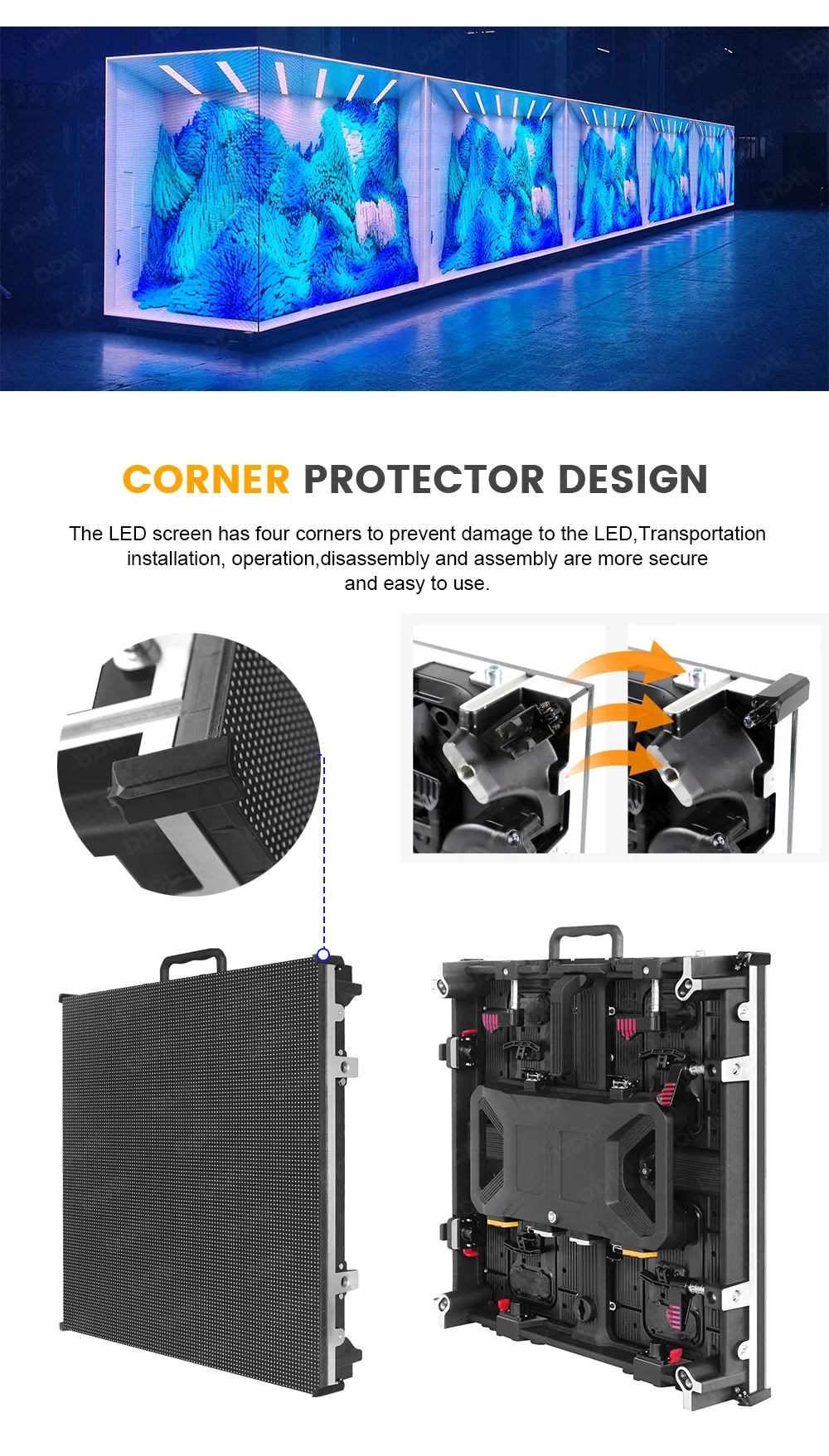 High Performance Stage Background Led Display Screen 2.6mm 3mm 3.91mm ...