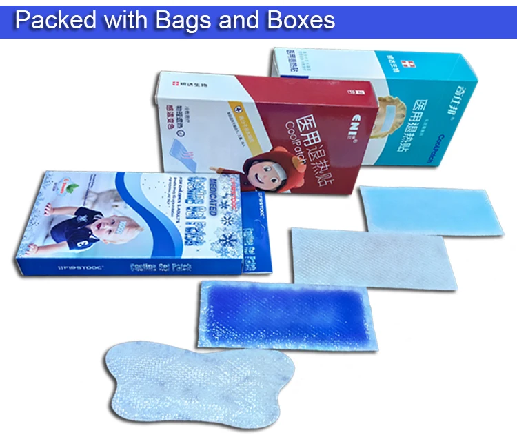 Medical Fever Cooling Gel Patch Headache Toothache Migraine Fast Relief ...