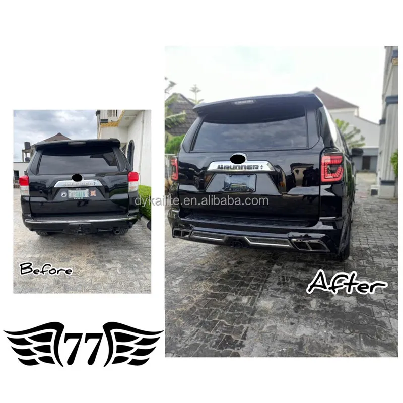 Klt Lx Style Body Kit Front Bumper Rear Bumper Grille For 4runner ...