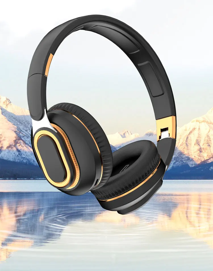Audifonos Bloutooth Brown Office Deep Heavy Extra Bass Foldable Headset ...