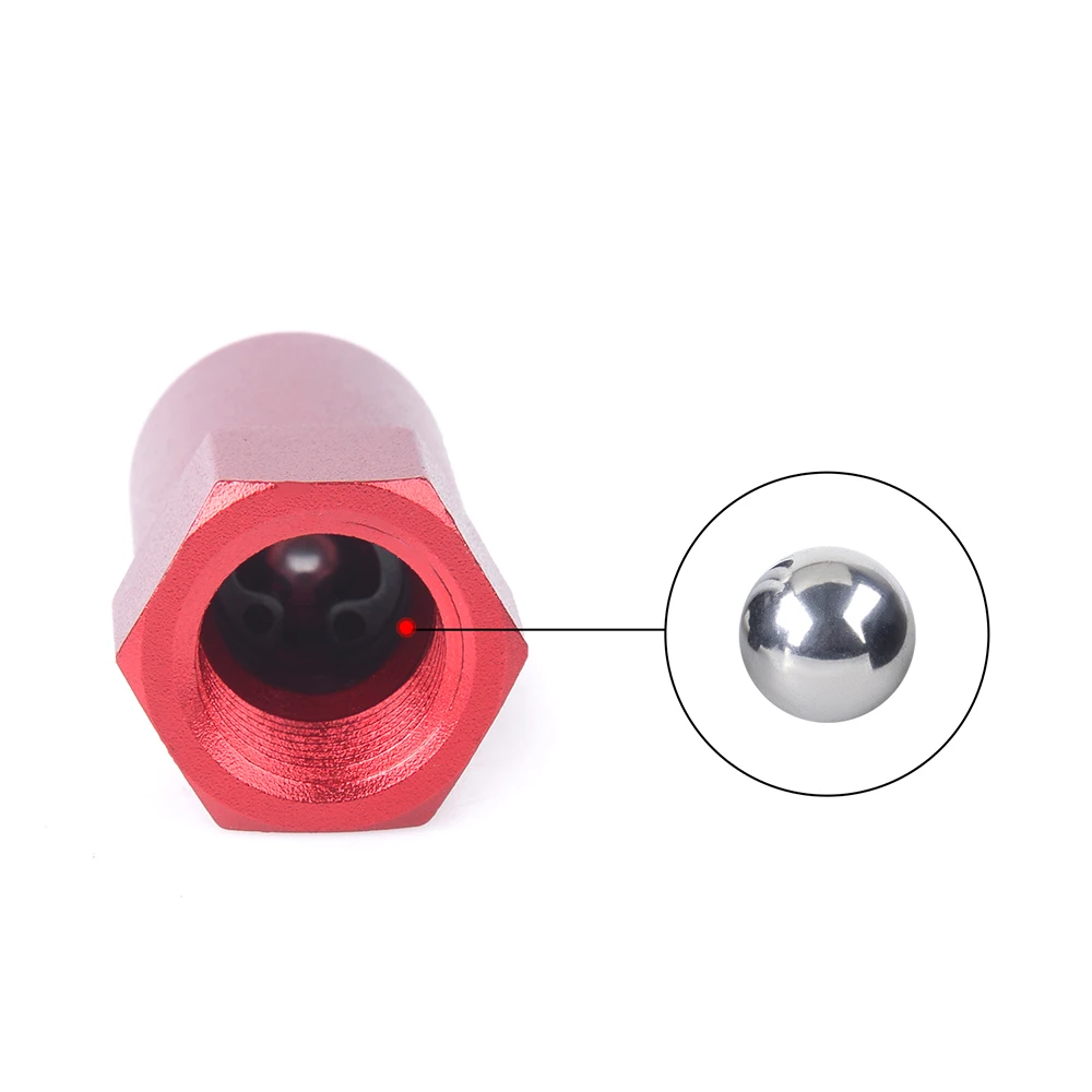 Red Inline Roll Over Check ValveAN6AN8AN106AN Female to 6AN Male Inline ...