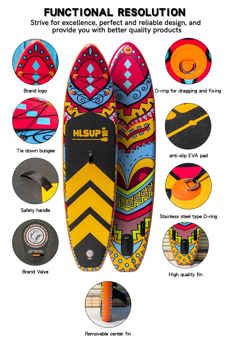 Portable Durable Drop-Stitch Inflatable SUP Board for All Your Water ...