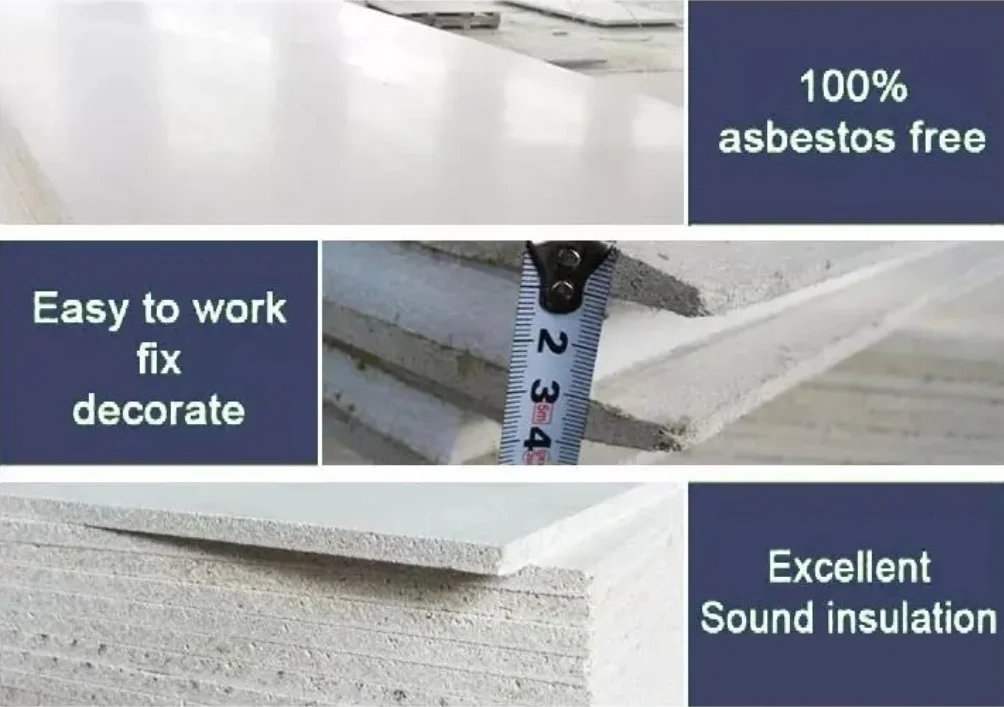 Construction Material Calcium Silicate Wall Panel Fireproof Board For ...