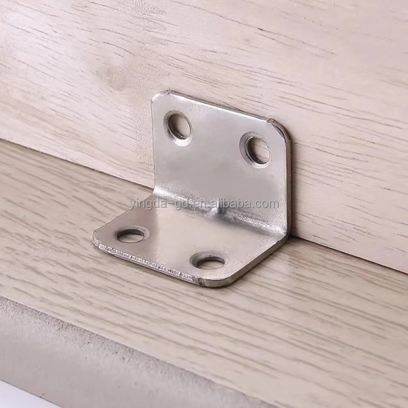 Iron Steel Furniture Connectors For Wood 90 Degree Metal Corner Bracket ...