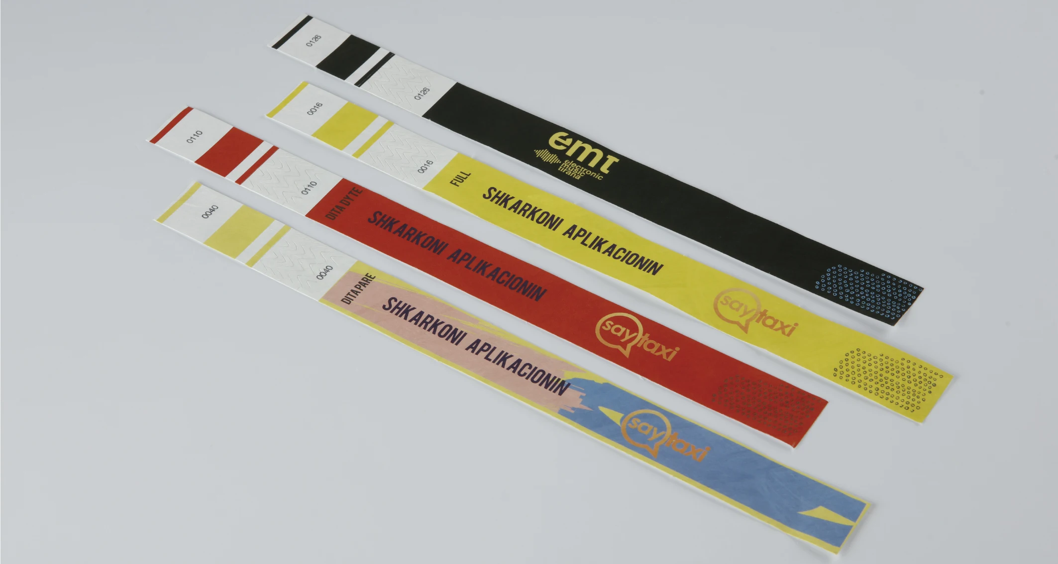 Gj-3000-2 Event Colorful Paper Wristbands For Inkjet Printer - Buy ...