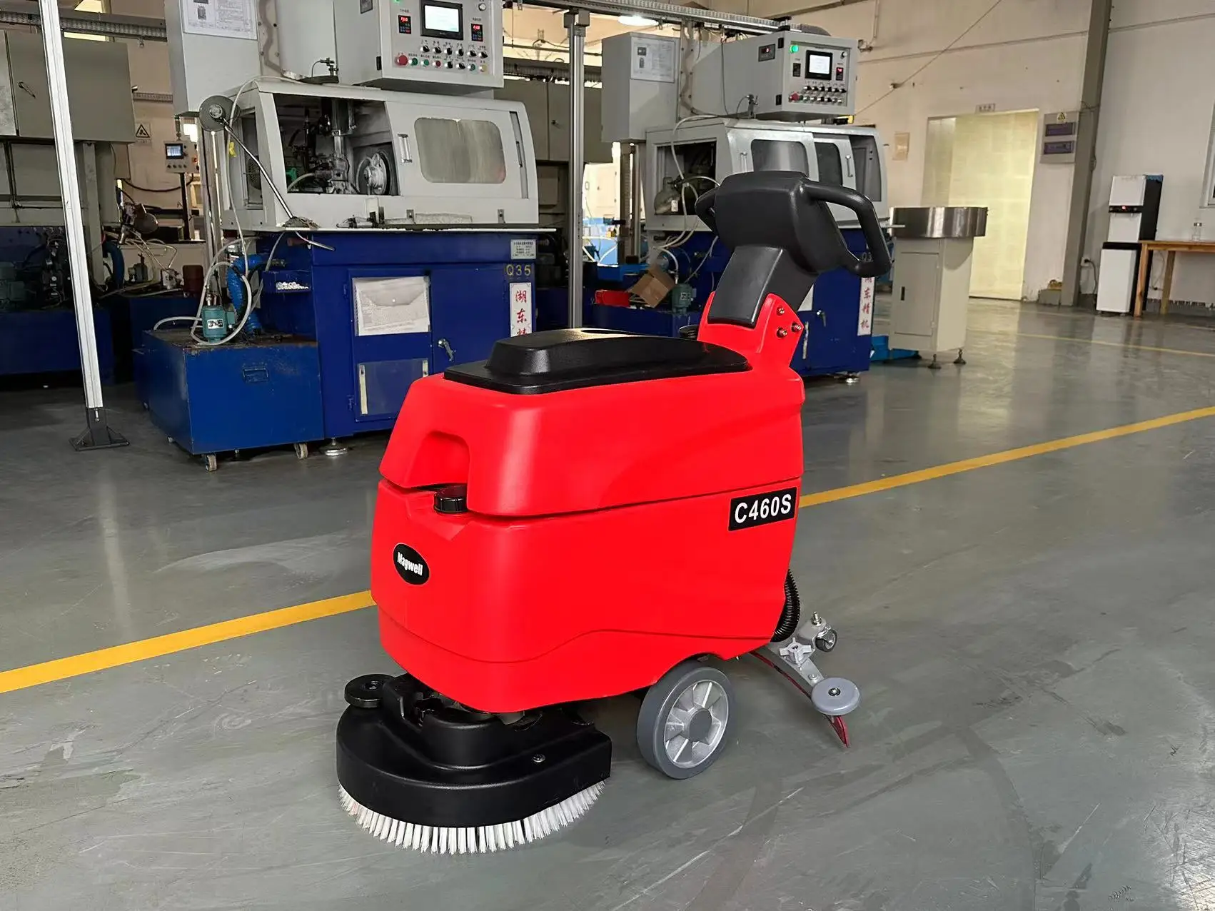 Auto Automatic Floor Scrubber Floor Scrubbing Washing Machine Industrial Commercial Tile Floor ...