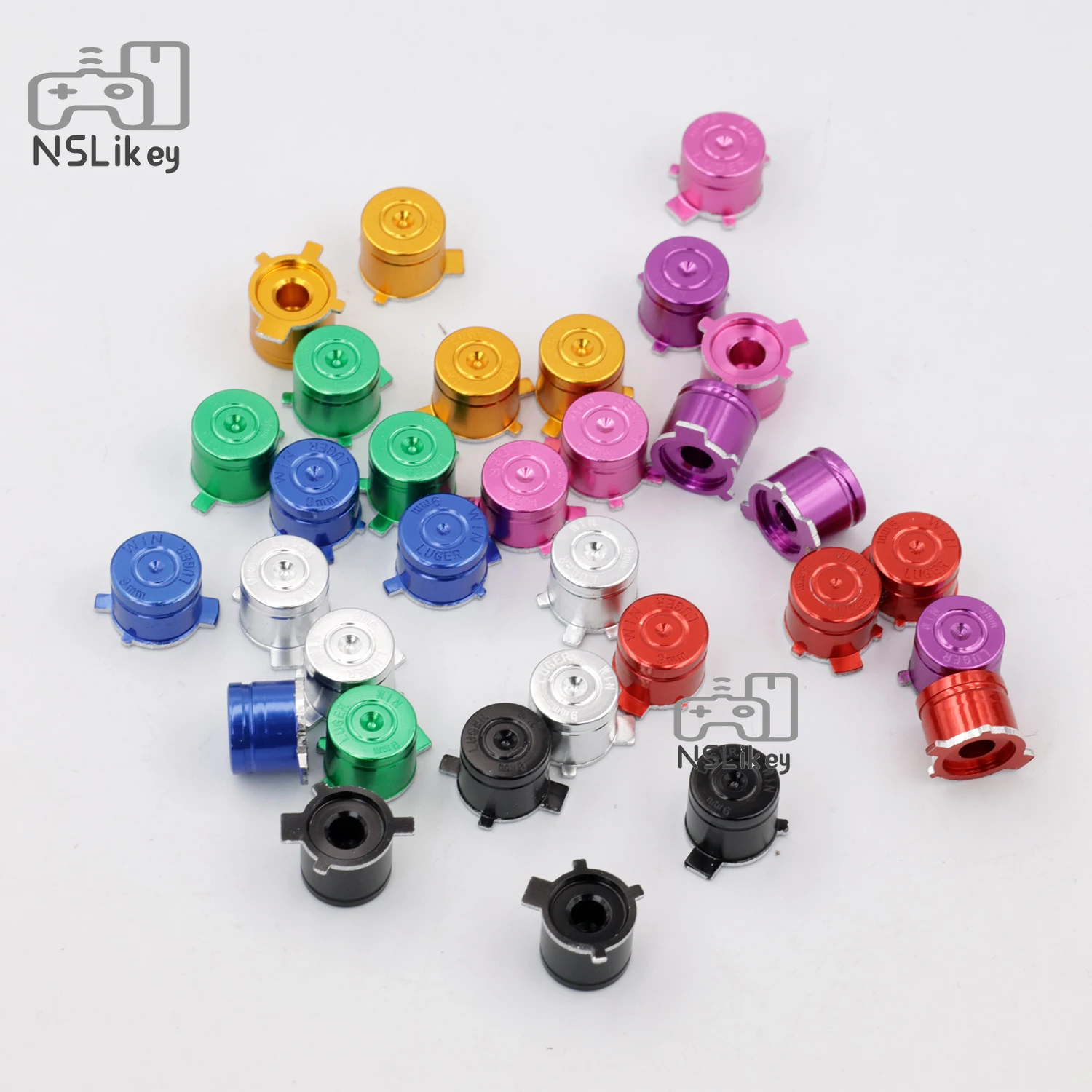 NSLikey Metal Bullet Button for PS5 Controller Aluminum Alloy ABXY ...