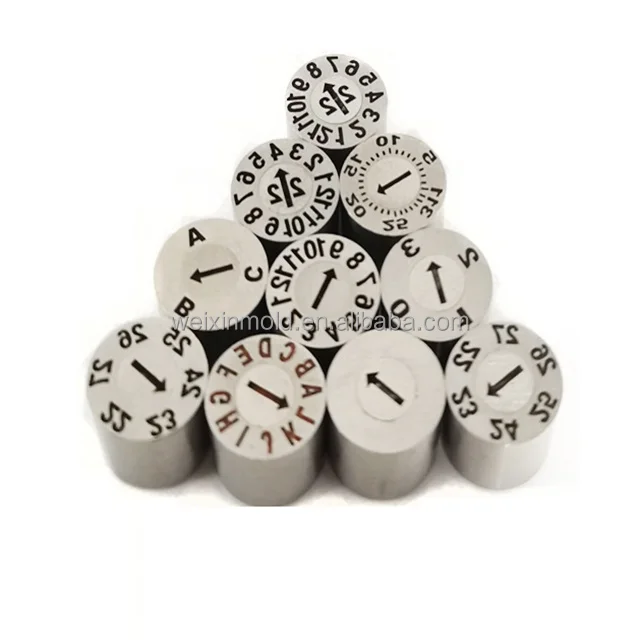 2024 Date Stamps Mould Date Code Inserts Date Marked Pins