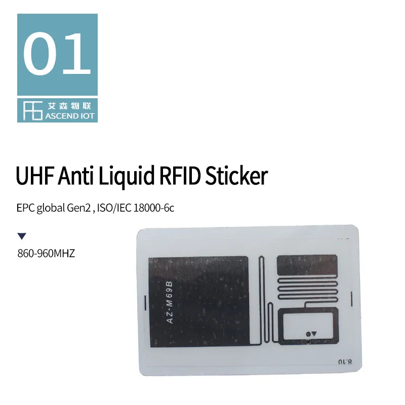 Long Range Passive UHF RFID Label RFID Tags Flag Self-Adhesive Stickers ...