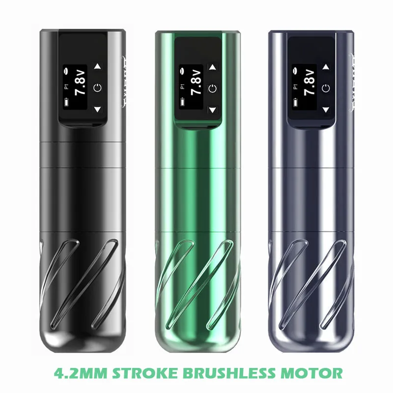 Wireless Rechargeable Battery Tattoo Gun Machine Digital Rotary Tattoo ...