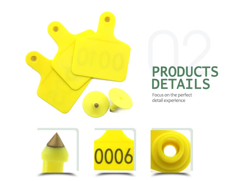 Ydes003 Anti-tamper Large Number Flexible Tpu Ear Tag For Livestock ...