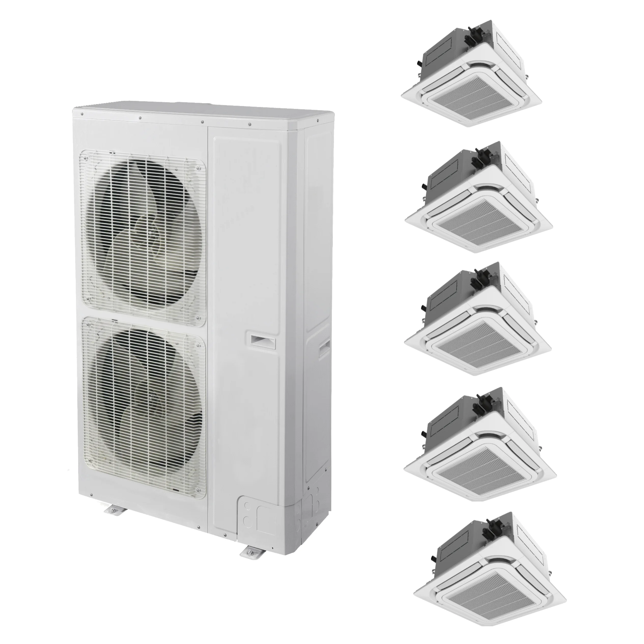 8-way Cassette Type VRF System Cooling/Heating Central Air Conditioners ...
