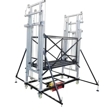 500kg 2-8m Telescopic Folding Electric Scaffold Portable Safe ...