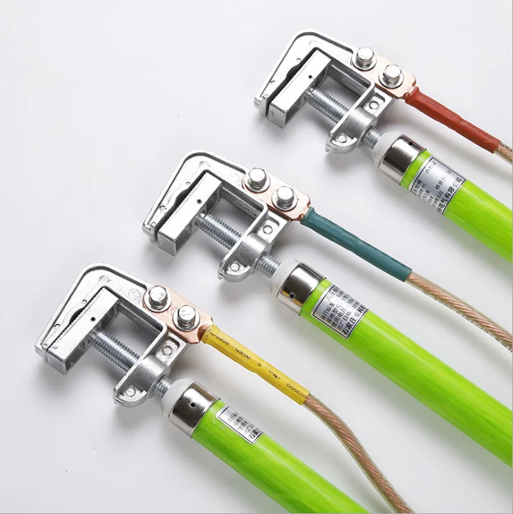 Grounding Equipment Sets With Earth Wire And Clamp Temporary Earth Set ...