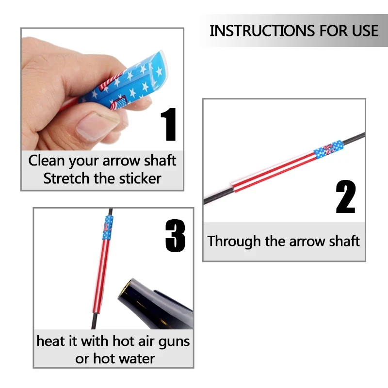 Customize Your Arrows with Heat Shrinkable Stickers
