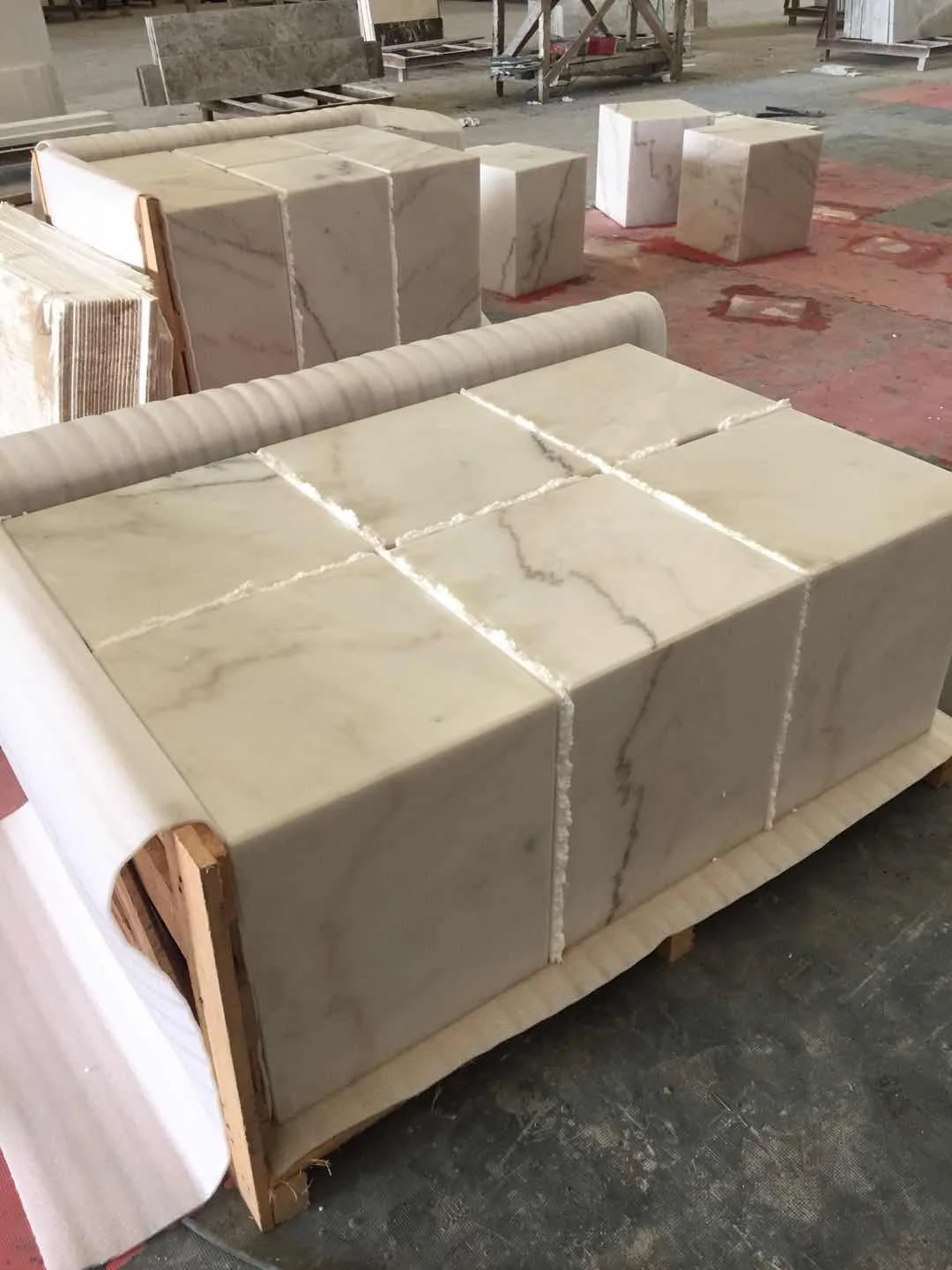 SHIHUI Marble Plinth - Modern Coffee Table for Living Room