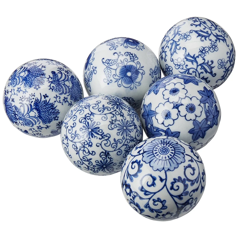 Blue and White Porcelain Ceramic Artware with Floating Ball