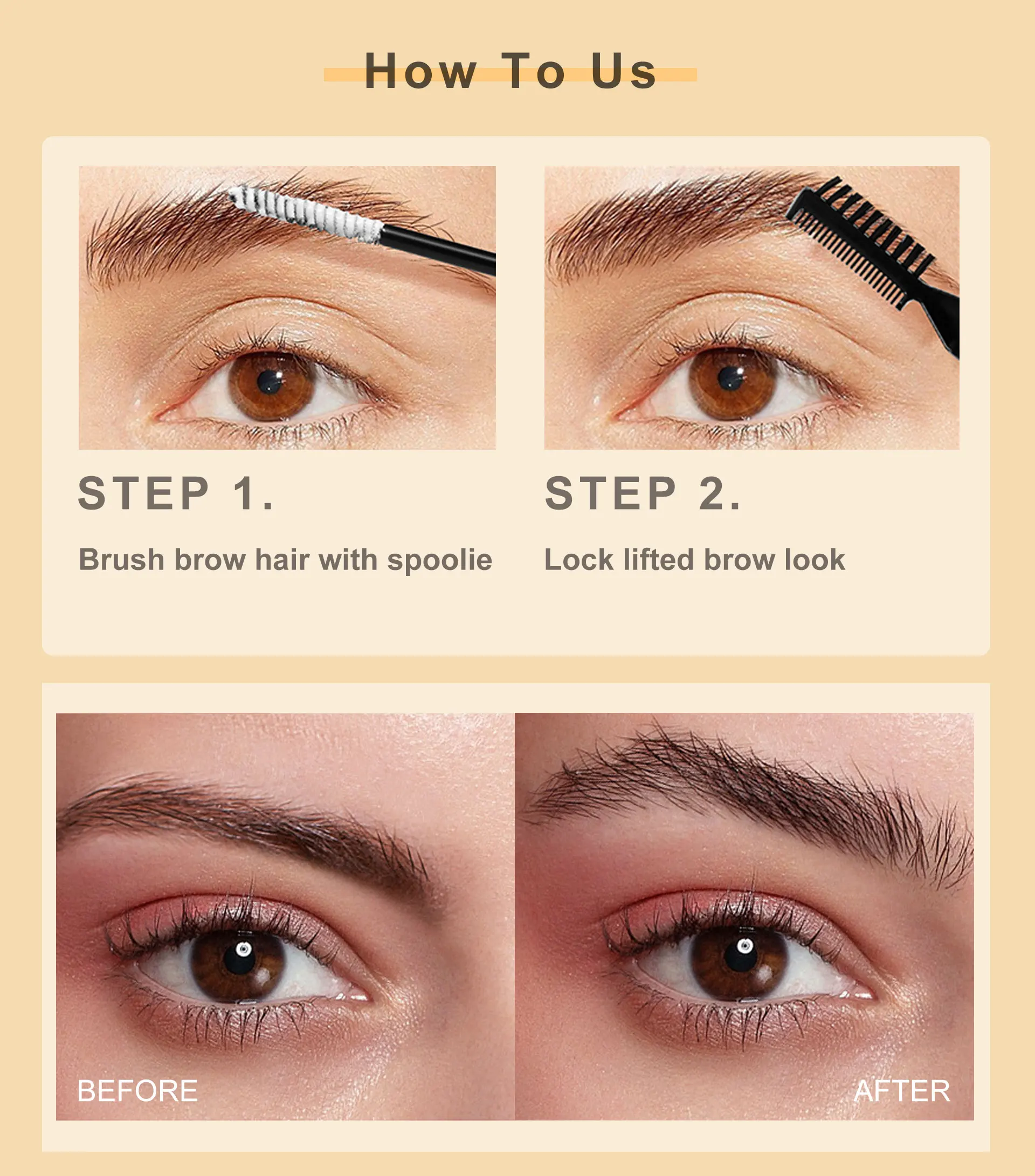 Clear Eyebrow Glue Glass Container Bottles Packaging Empty Brow Gel Jar ...