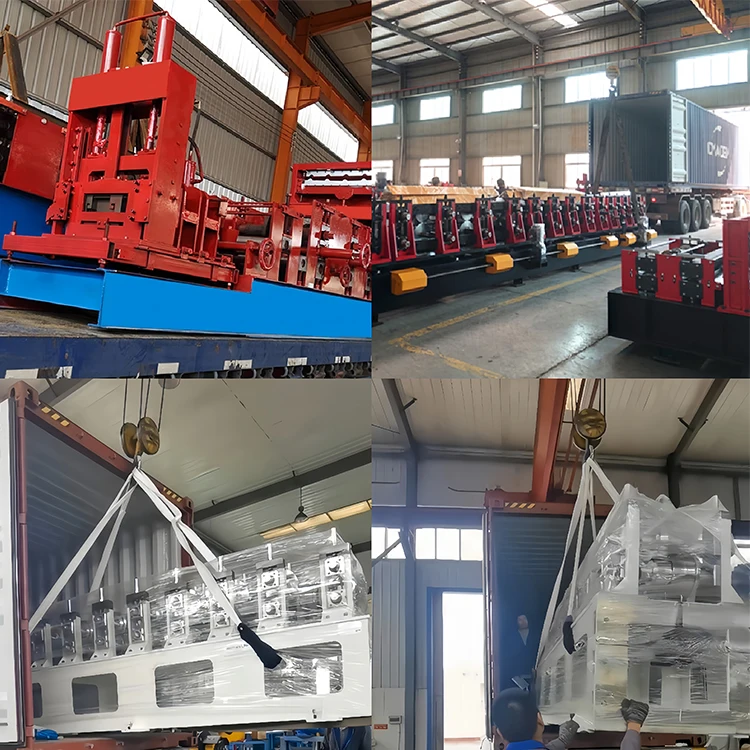 High Performance U Channel C Purlin Forming Machine For Metal Building ...