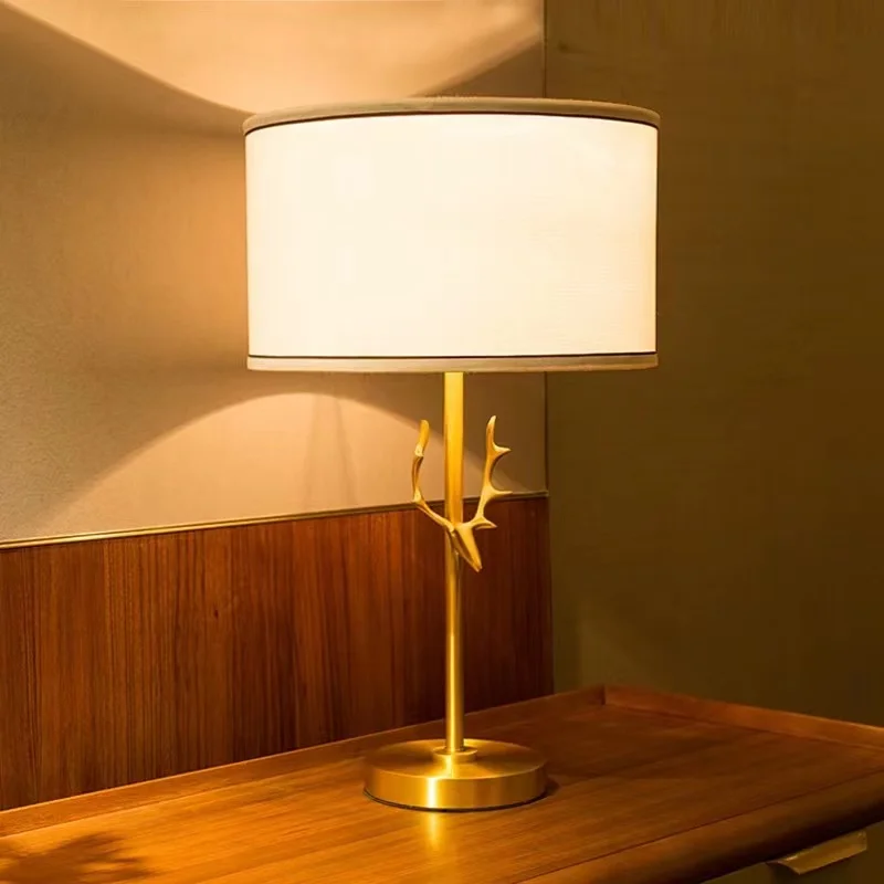 Modern Design LED Desk Eye Caring Luxury Copper Table Lamp Parts Metal ...